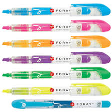 Marca Textos Liquido Foray Cls Sdos. c/12 - Ryssa Papelerías